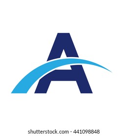 Initial Letter Swoosh Stock Vector (Royalty Free) 441098848 | Shutterstock