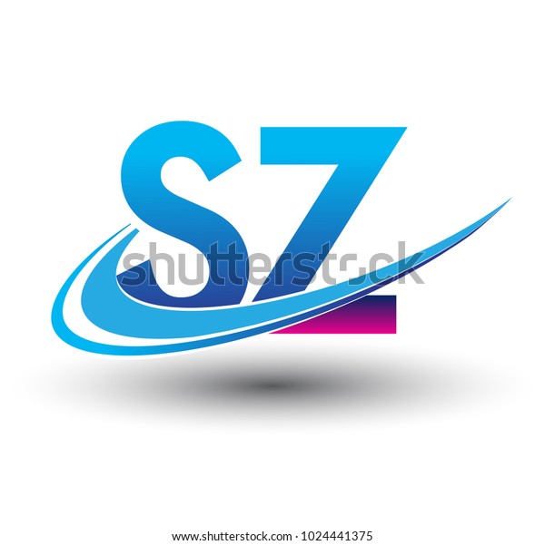 Initial Letter Sz Logotype Company Name Stock Vector (Royalty Free ...
