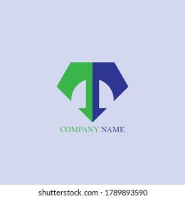 Initial Letter T Design Logo Vector Stock Vector (Royalty Free ...