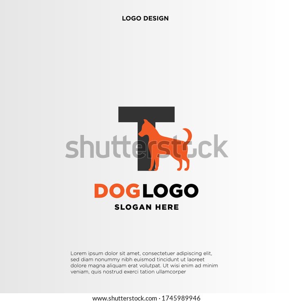 Initial Letter T Dog Logo Icon Stock Vector (Royalty Free) 1745989946 ...