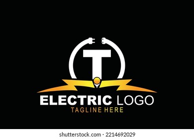 924 Letter T Electrical Alphabet Logo Images, Stock Photos & Vectors ...