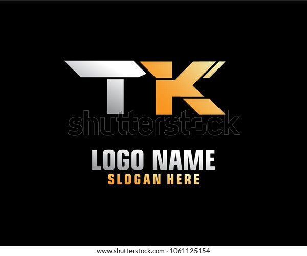 Initial Letter T K Logo Template Stock Vector (Royalty Free) 1061125154 ...