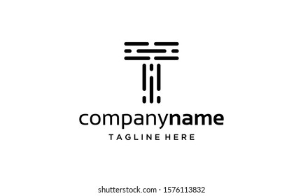 Initial Letter T Logo Design Inspiration Stock Vector (Royalty Free ...