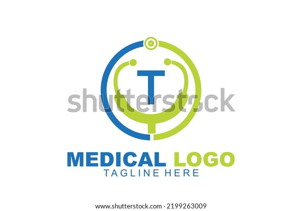 Initial Letter T Medical Logo Stock Vector (Royalty Free) 2199263009 ...