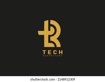 Initial Letter T R Logo Gold Stock Vector (Royalty Free) 2148912309 ...