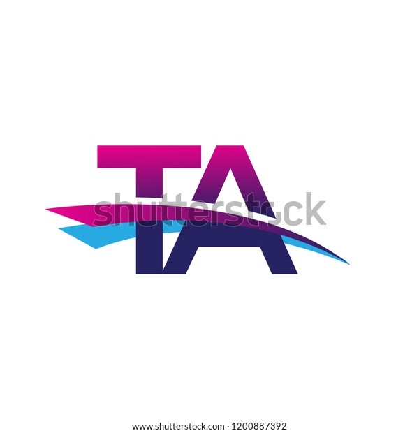 Initial Letter Ta Logotype Company Name Stock Vector (Royalty Free ...