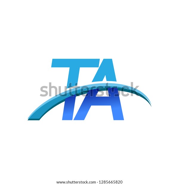 Initial Letter Ta Logotype Company Name Stock Vector (Royalty Free ...