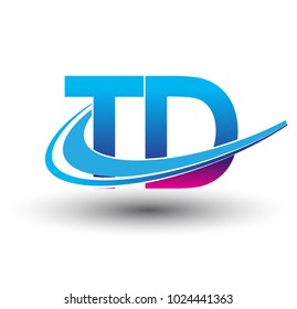 Initial Letter Td Logotype Company Name Stock Vector (Royalty Free ...
