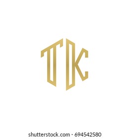 Initial Letter Tk Minimalist Line Art Stock Vector (Royalty Free ...