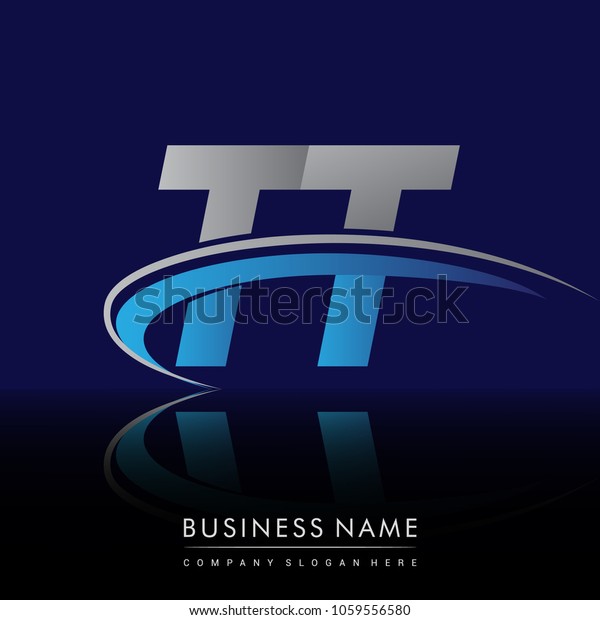Initial Letter Tt Logotype Company Name Stock Vector (Royalty Free ...