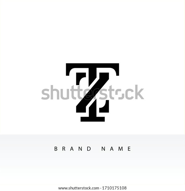 Initial Letter Tz Zt Linked Monogram Stock Vector (Royalty Free ...