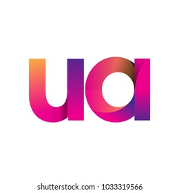 Initial Letter Ua Logo Lowercase Magenta Stock Vector (Royalty Free ...