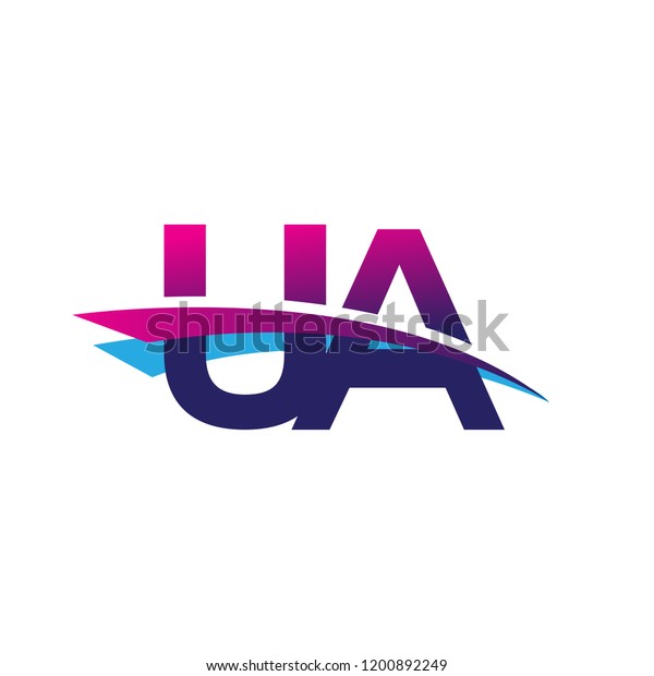 Initial Letter Ua Logotype Company Name Stock Vector (Royalty Free ...