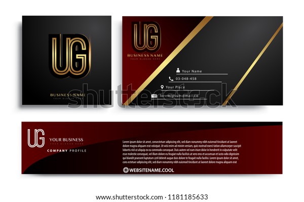 Initial Letter Ug Logotype Company Name Stock Vector (Royalty Free ...
