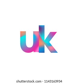 Initial Letter Uk Logo Lowercase Magenta Stock Vector (Royalty Free ...