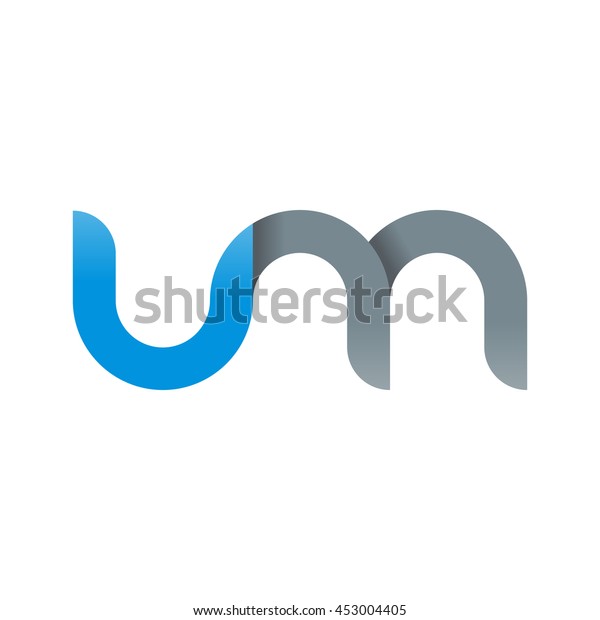 Initial Letter Um Modern Linked Circle Stock Vector (Royalty Free ...