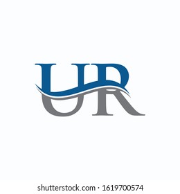 Initial Letter Ur Logo Design Vector Stock Vector (Royalty Free ...