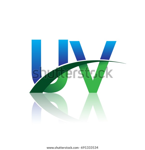 Initial Letter Uv Logotype Company Name Stock Vector (Royalty Free ...