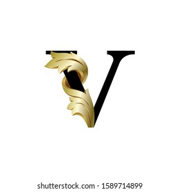 3D leaf overlapping alphabet sherif font (full vector) | Stock Photo ...