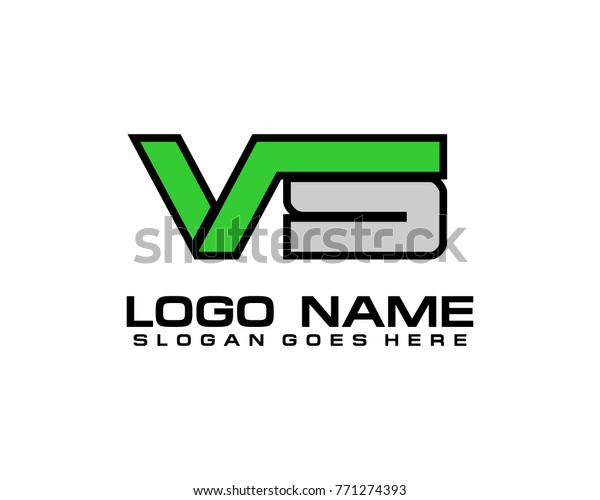 Initial Letter V S Logo Template Stock Vector (Royalty Free) 771274393 ...