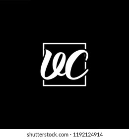 Initial Letter Vc Cv Minimalist Art Stock Vector (Royalty Free ...