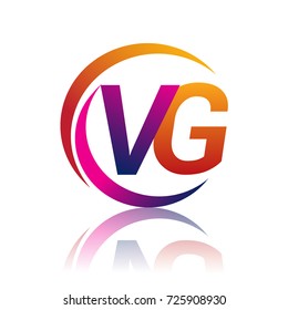 Initial Letter Vg Logotype Company Name Stock Vector (Royalty Free ...