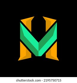 Initial Letter Vh Gaming Logo Esports Stock Vector (Royalty Free ...