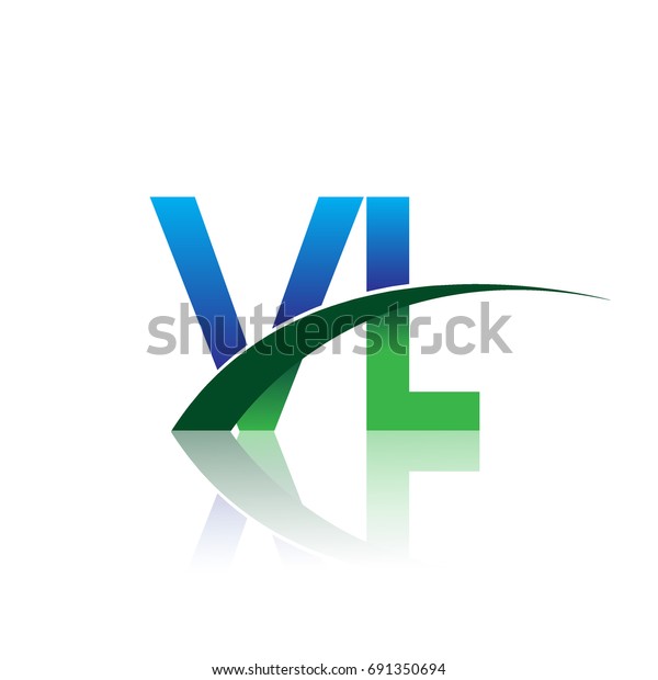 Initial Letter Vl Logotype Company Name Stock Vector (Royalty Free ...