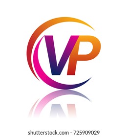 Initial Letter Vp Logotype Company Name Stock Vector (Royalty Free ...