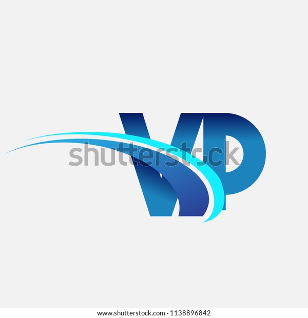 Vetor stock de Initial Letter Vp Logotype Company Name (livre de ...