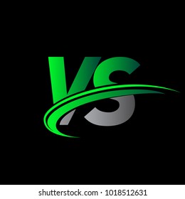 Initial Letter Vs Logotype Company Name Stock Vector (Royalty Free ...