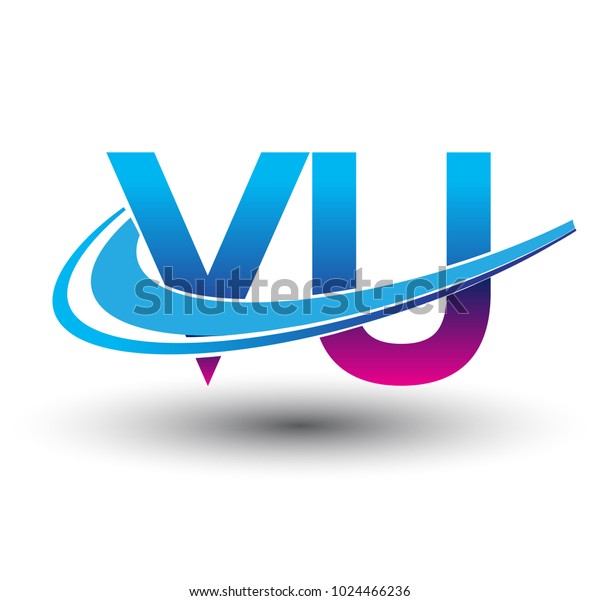 Initial Letter Vu Logotype Company Name Stock Vector (Royalty Free ...