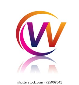 Initial Letter Vv Logotype Company Name Stock Vector (Royalty Free ...