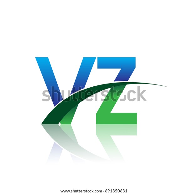 Initial Letter Vz Logotype Company Name Stock Vector (Royalty Free ...