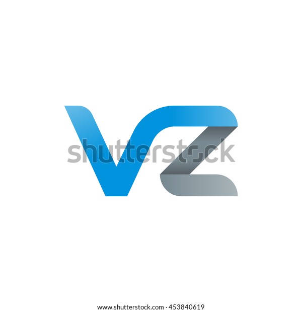 Initial Letter Vz Modern Linked Circle Stock Vector (Royalty Free ...