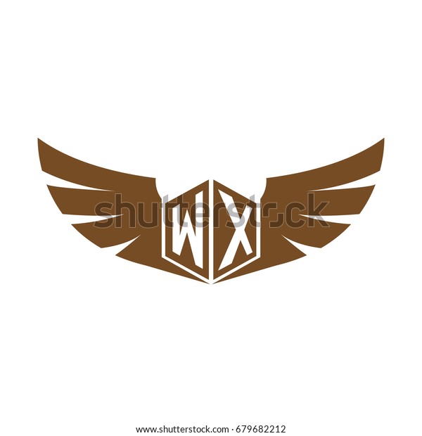 Initial Letter W X Wx Hexagonal Stock Vector (Royalty Free) 679682212