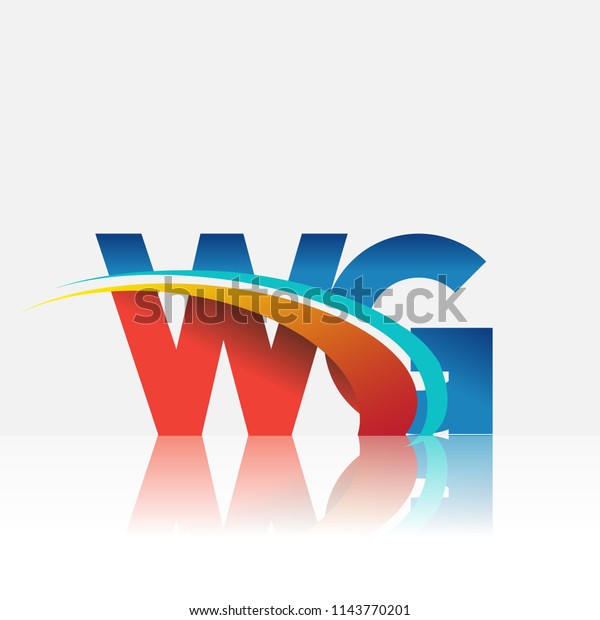 Initial Letter Wg Logotype Company Name Stock Vector (Royalty Free ...