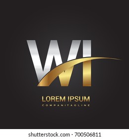 Initial Letter Lw Logotype Company Name Stock Vector (Royalty Free ...