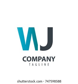 Initial Letter Wj Design Logo Stock Vector (Royalty Free) 747598588 ...
