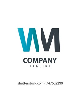 Initial Letter Wm Design Logo Stock Vector (Royalty Free) 747602230