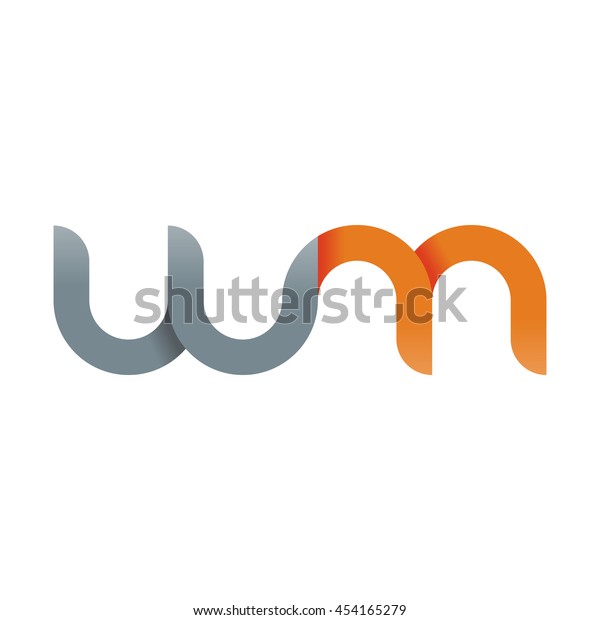 Initial Letter Wm Modern Linked Circle Stock Vector (Royalty Free ...