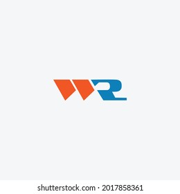 Initial Letter Wr Logo Design Template Stock Vector (Royalty Free ...