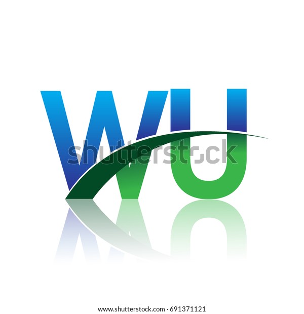 Initial Letter Wu Logotype Company Name Stock Vector (Royalty Free ...