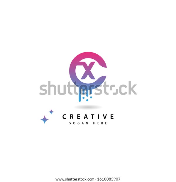 Initial Letter X Logo Splash Background Stock Vector (Royalty Free ...