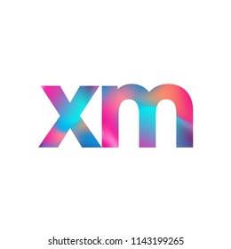 Initial Letter Xm Logo Lowercase Magenta Stock Vector (Royalty Free ...