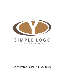 Initial Letter Y Circle Shape Logo Stock Vector (Royalty Free ...