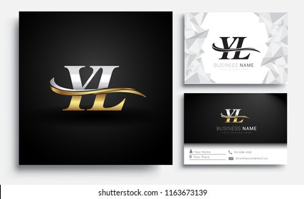 Initial Letter Yl Logotype Company Name Stock Vector (Royalty Free ...