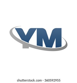 Initial Letter Ym Swoosh Ring Company Stock Vector (Royalty Free ...