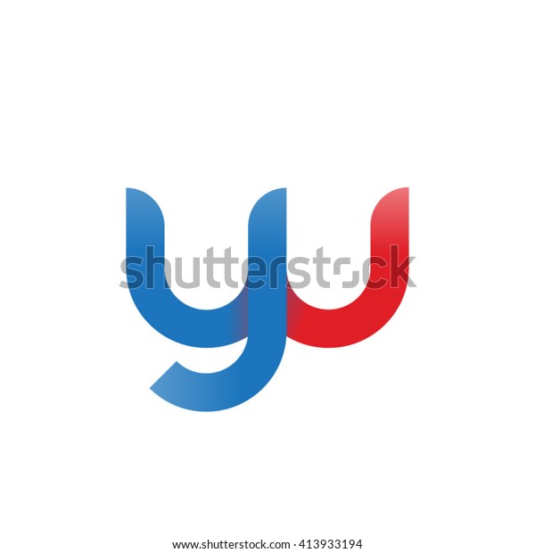 Initial Letter Yu Linked Round Lowercase Stock Vector (Royalty Free ...