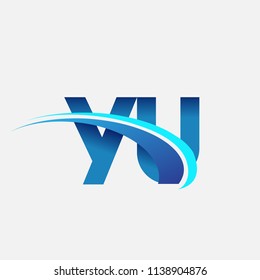Initial Letter Yu Logotype Company Name Stock Vector (Royalty Free ...